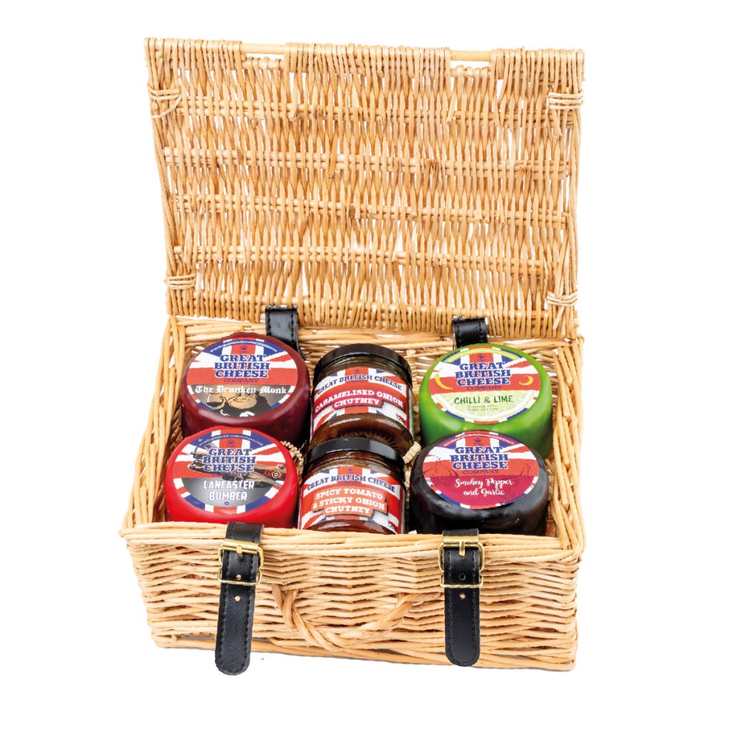 4 Cheese & 2 Chutney Gift Hamper – The Great British Cheese Company